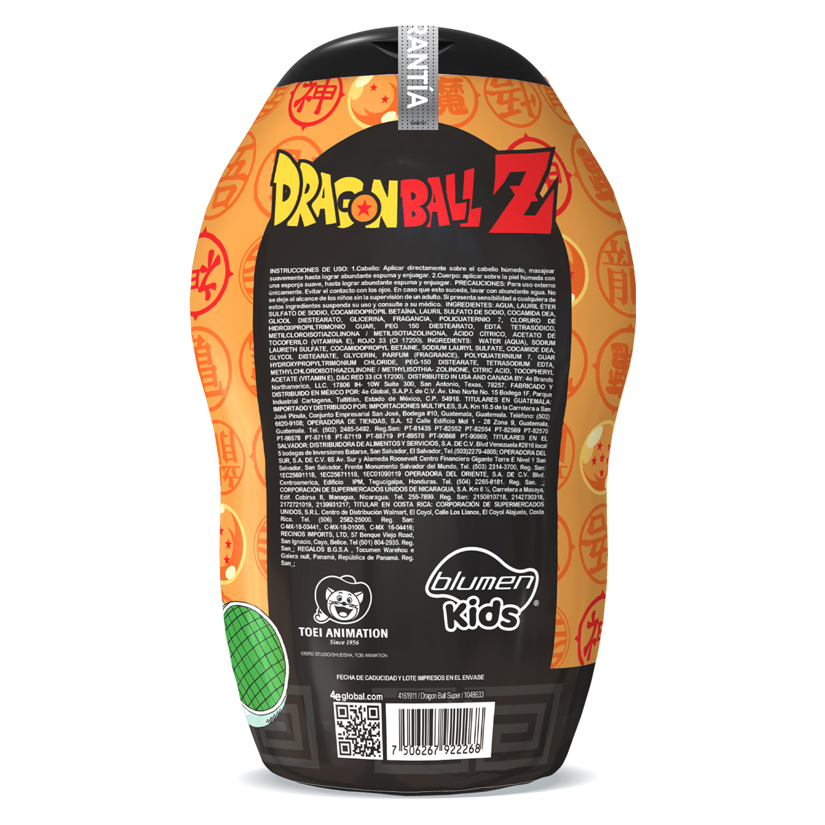 Shampoo 3 en 1 Blumen Dragon Ball Z 400 ml | DelSol