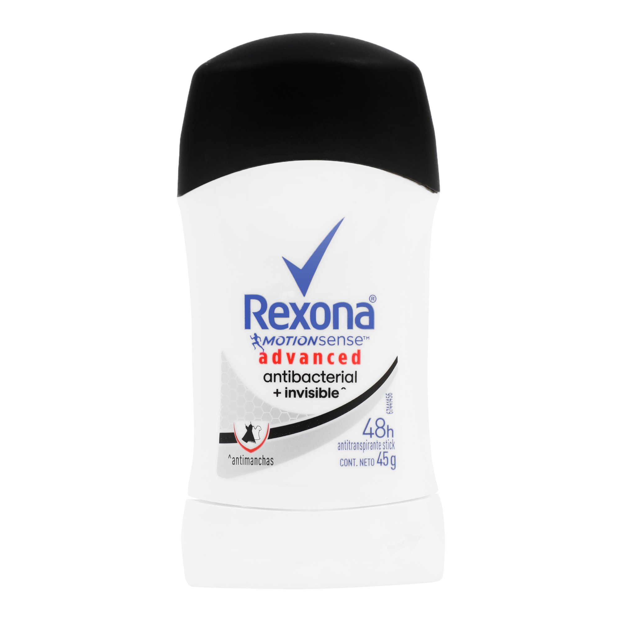 Desodorante en Barra Rexona Antibacterial Invisible 45 g | DelSol