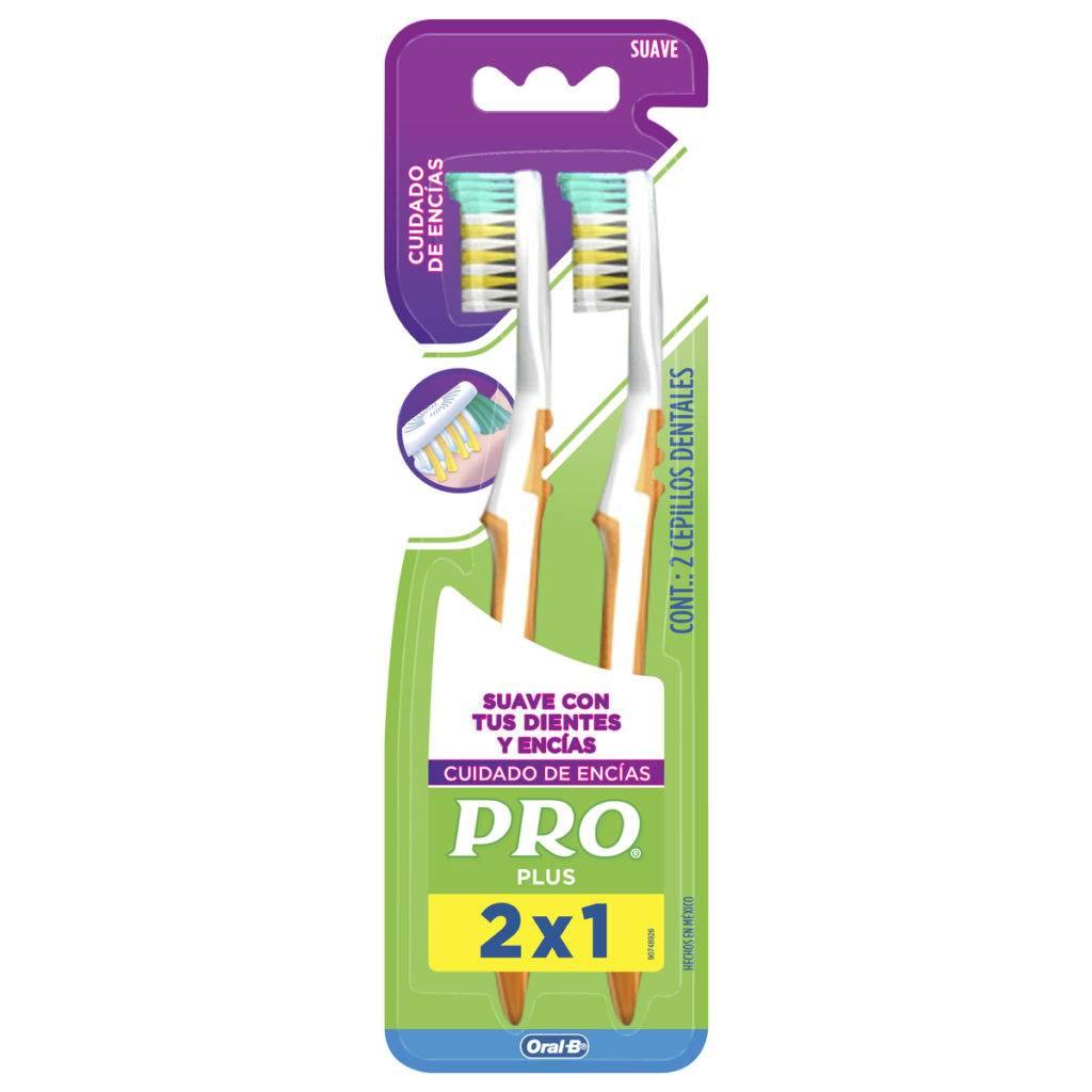 Cepillo Dental Oral-B Pro Plus Cuidado de Encías 2 Piezas | DelSol