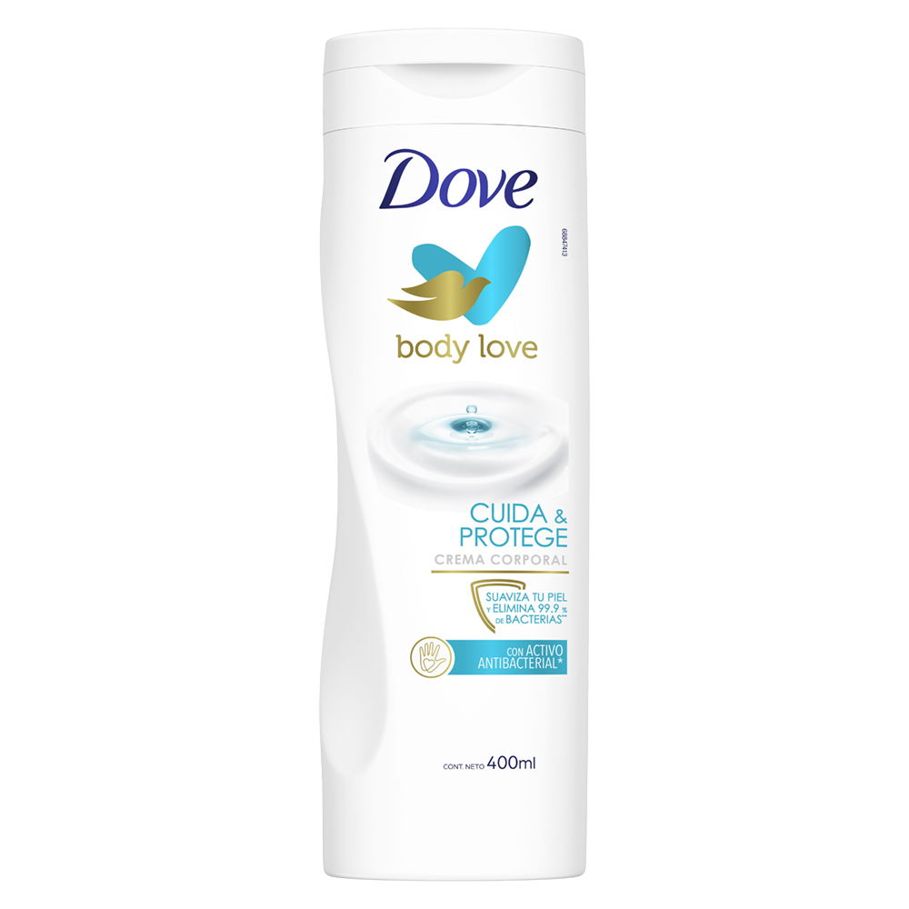 Crema Corporal Dove Cuida y Protege Antibacterial 400 ml | DelSol