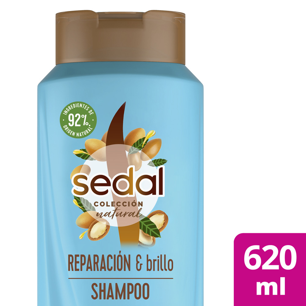 Shampoo Sedal Reparación y Brillo Bomba de Argán 620 ml | DelSol