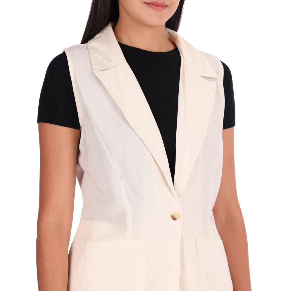 Chaleco Red Sky Mujer Con Botón Frontal | DelSol