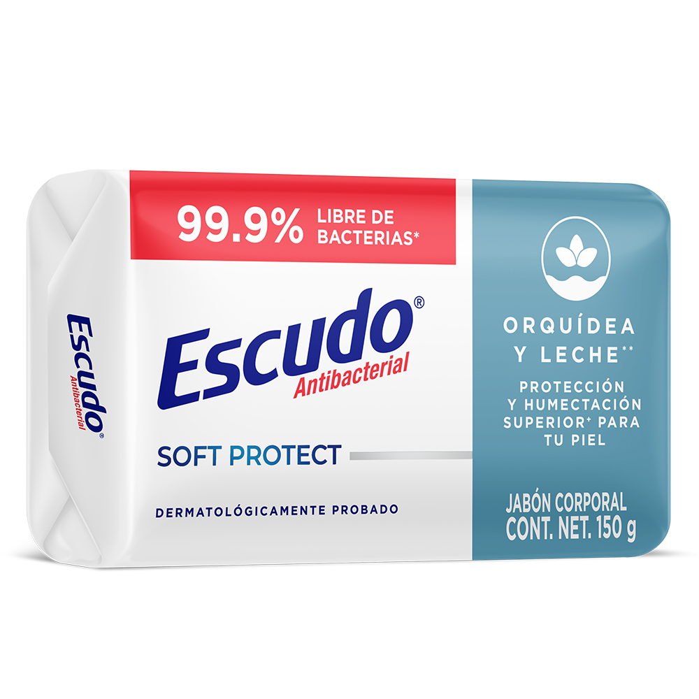 Jabón Corporal Escudo Soft Protect Orquídea y Leche 150 grs | DelSol
