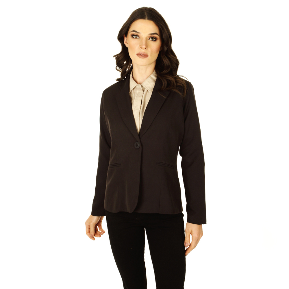Saco Red Sky Mujer Liso Botón Frontal | DelSol