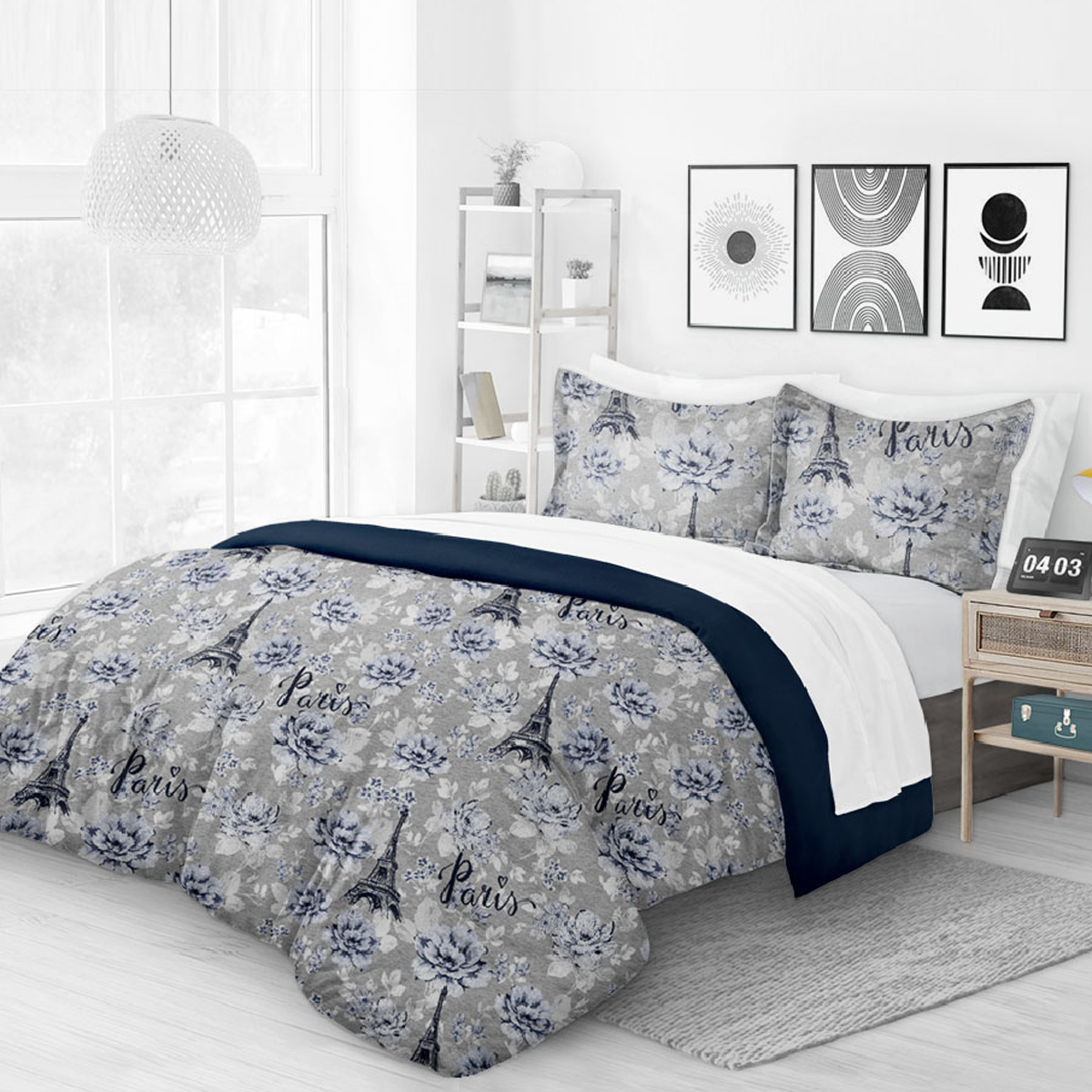 Edredón Essentials Home Unisex Matrimonial Diseño Doble Vista | DelSol