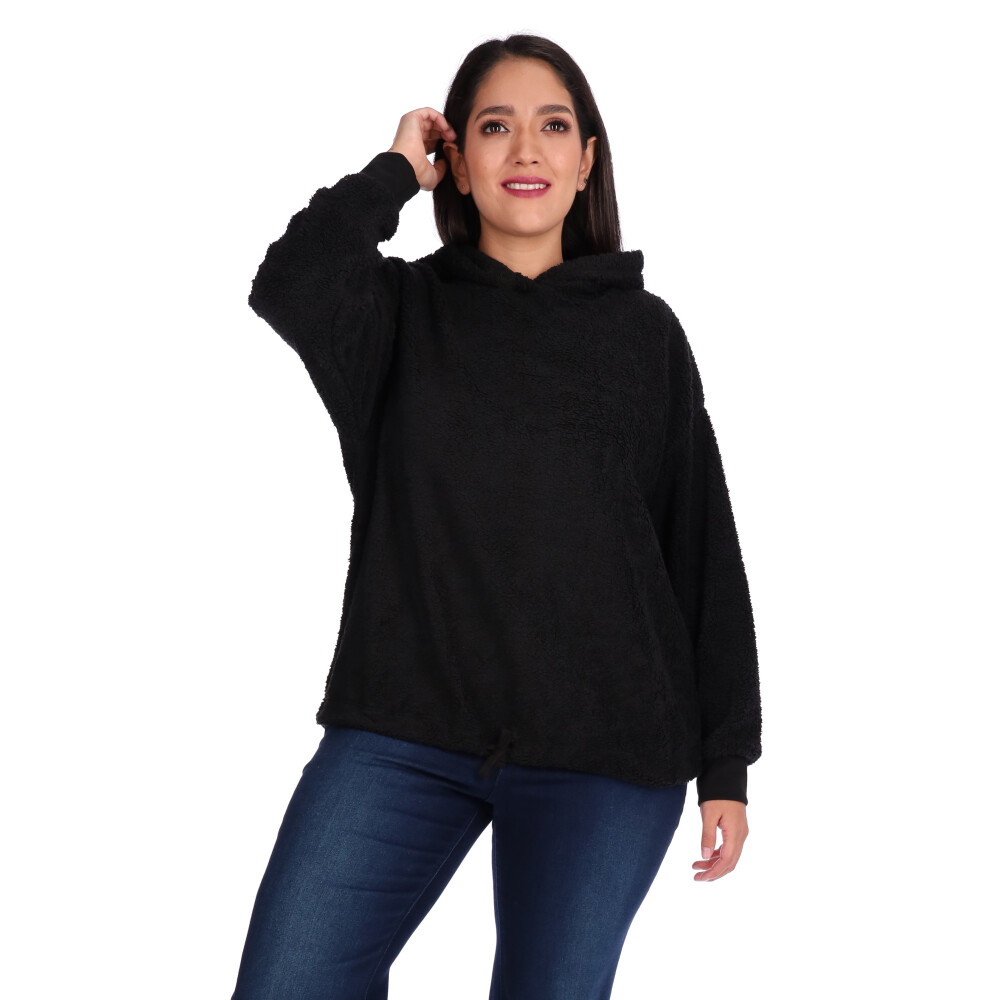 Sudadera Mujer Con Capucha Al Tono | DelSol