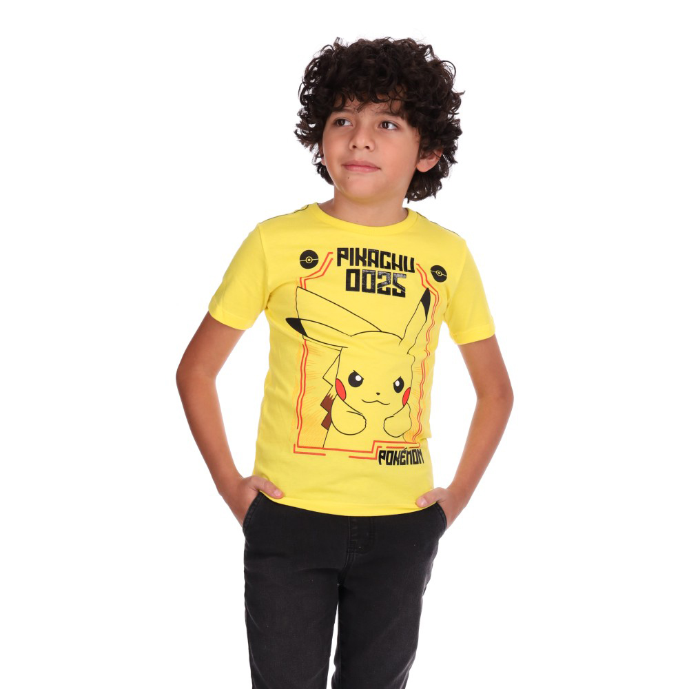 Playera Pokémon Niño Con Diseño En Contraste En Hombros | DelSol