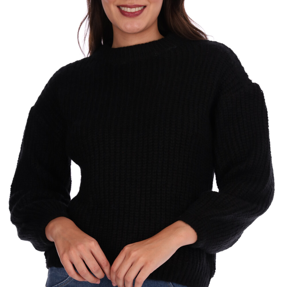 Suéter Mujer Cerrado Con Diseño Tejido Mxstaza | DelSol