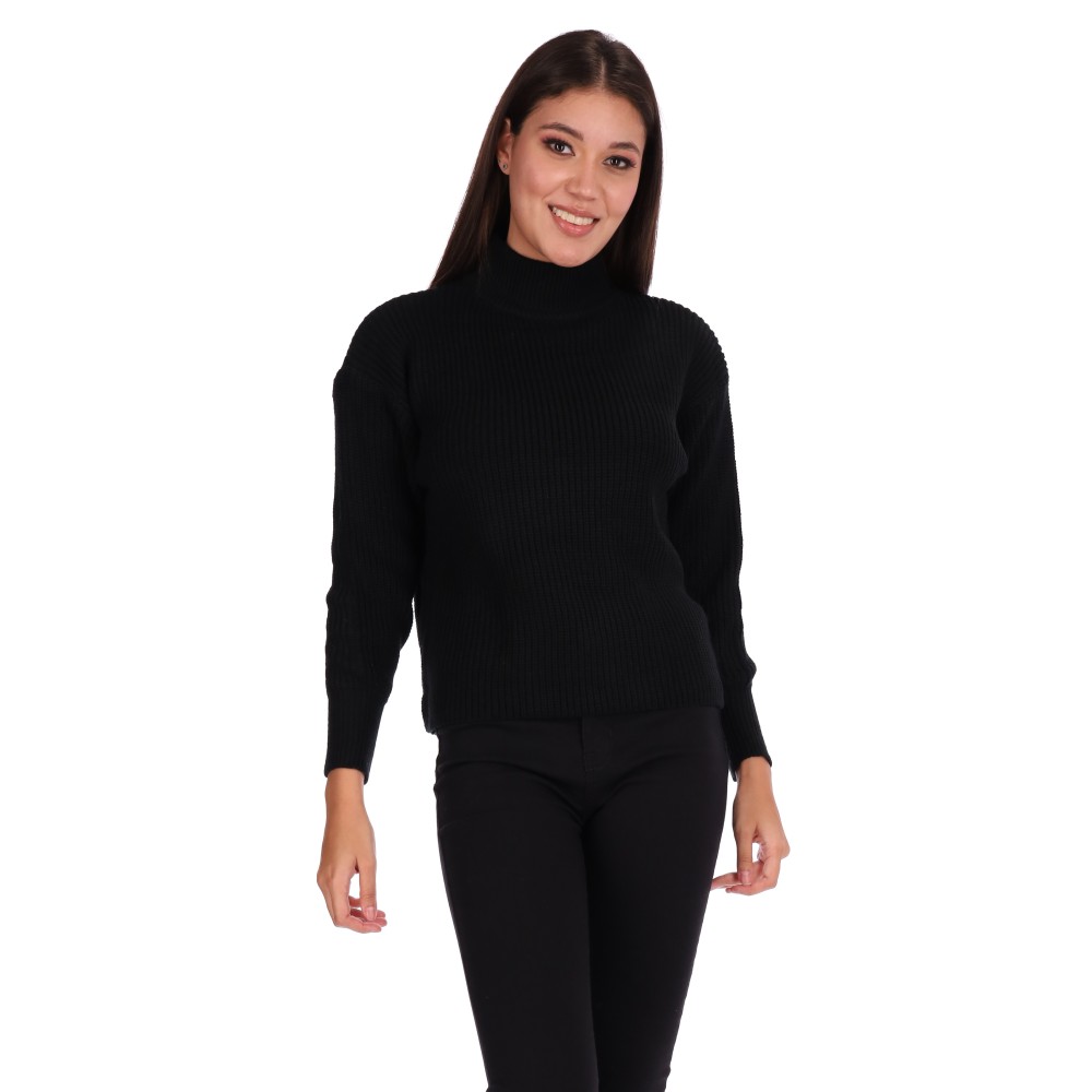 Suéter Cerrado Mujer Diseño Acanalado | DelSol