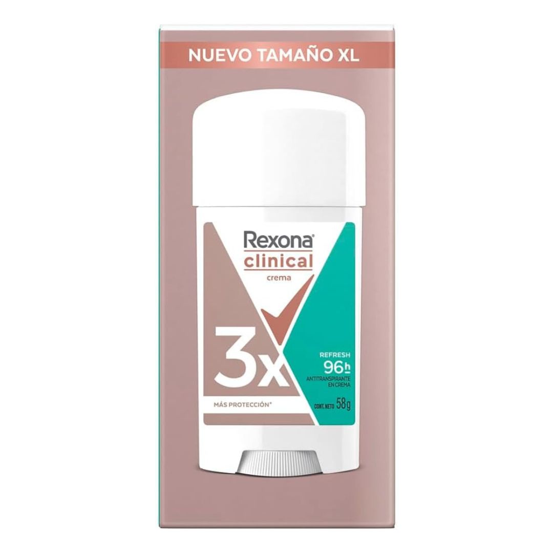 Antitranspirante en Crema Rexona Clinical Refresh 58 g | DelSol