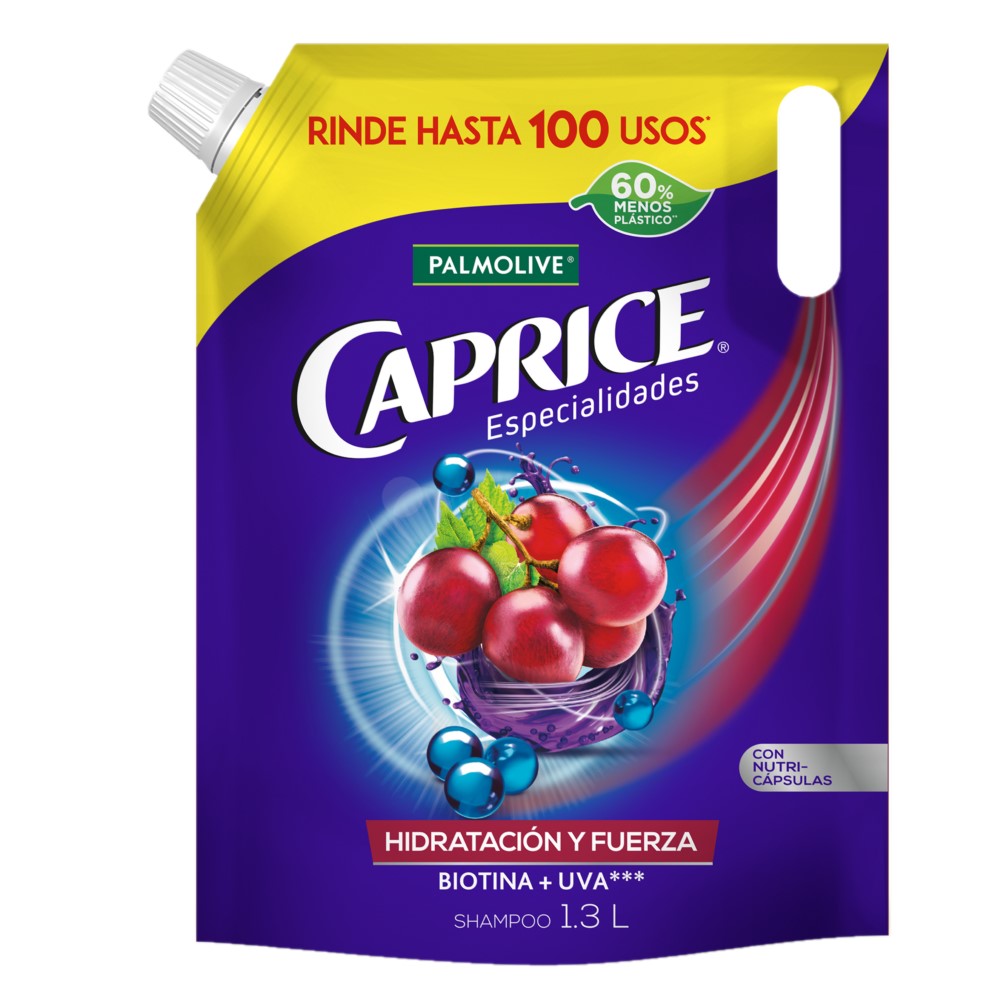 Shampoo Caprice Hidratación y Fuerza 1.3 L | DelSol