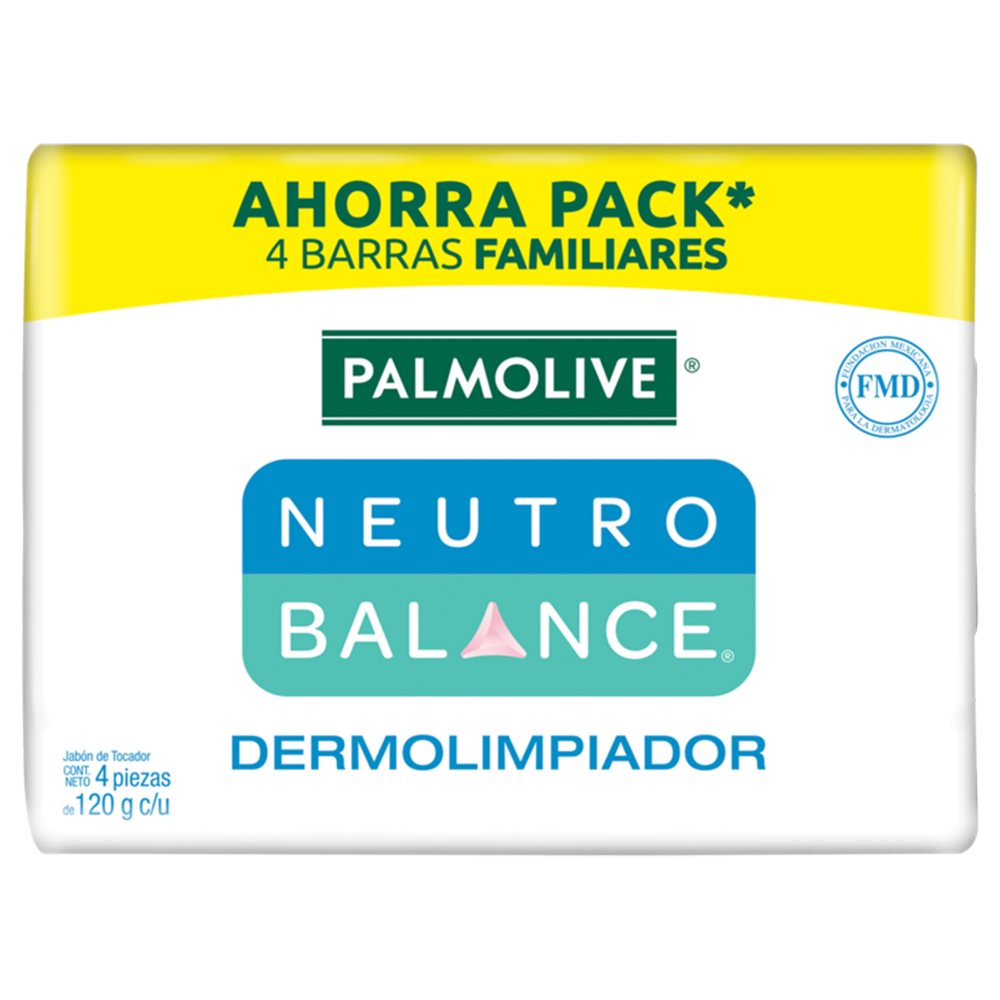 Jabón en Barra Palmolive Neutro Balance Dermolimpiador 4 Piezas | DelSol