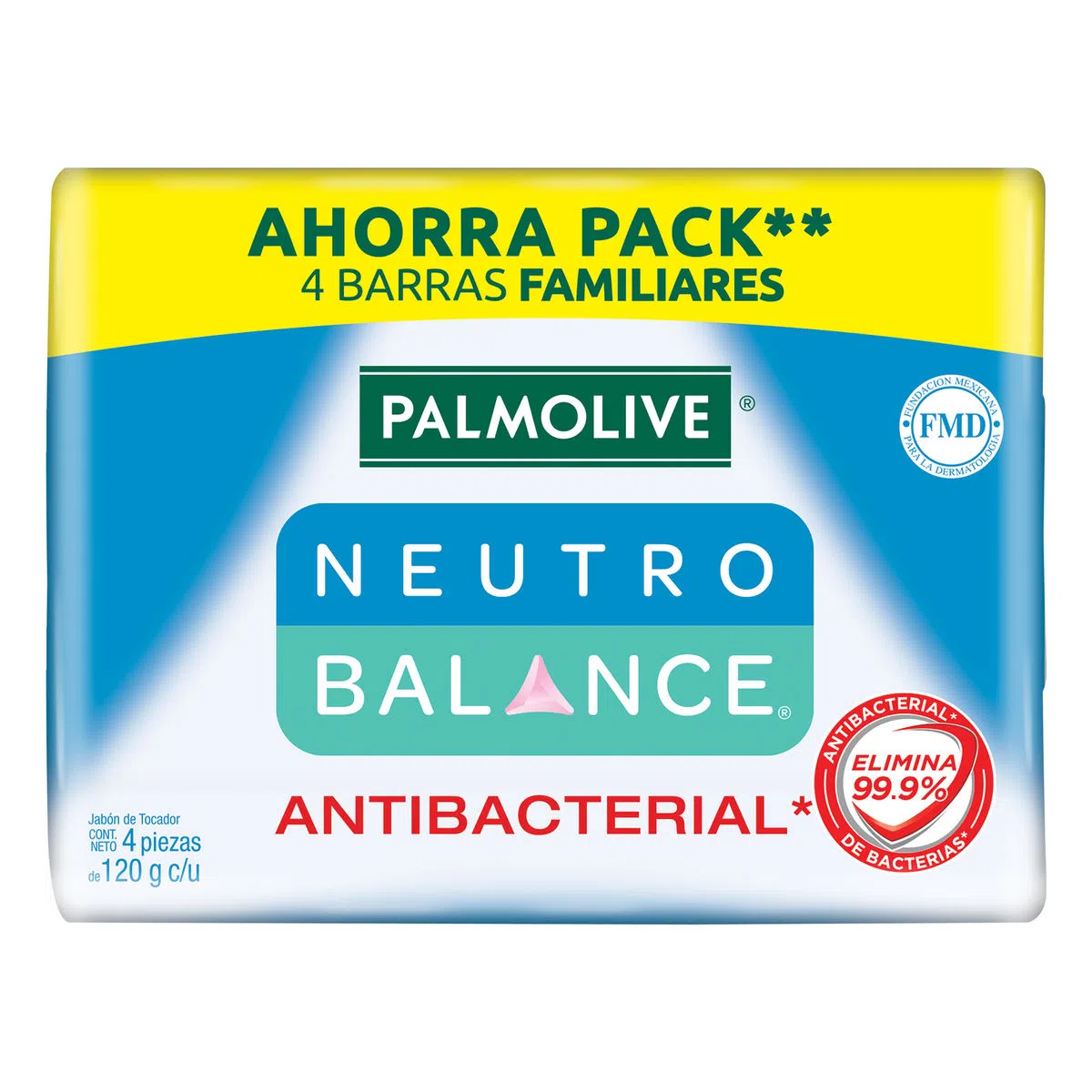 Jabón en Barra Palmolive Neutro Balance Antibacterial 4 Piezas | DelSol