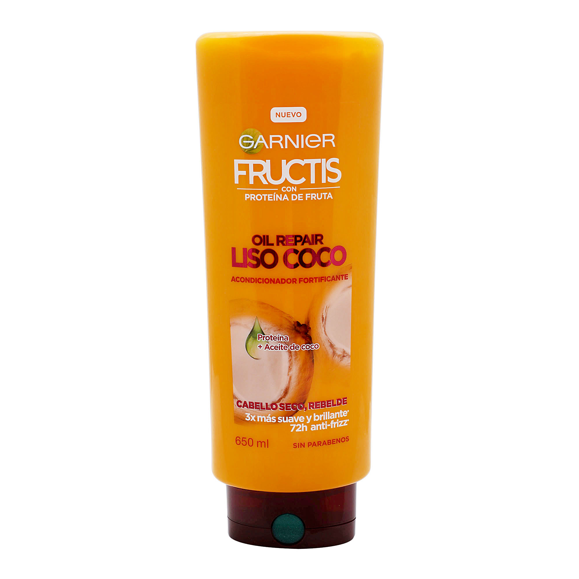 Acondicionador Garnier Fructis Oil Repair Liso Coco 650 ml | DelSol