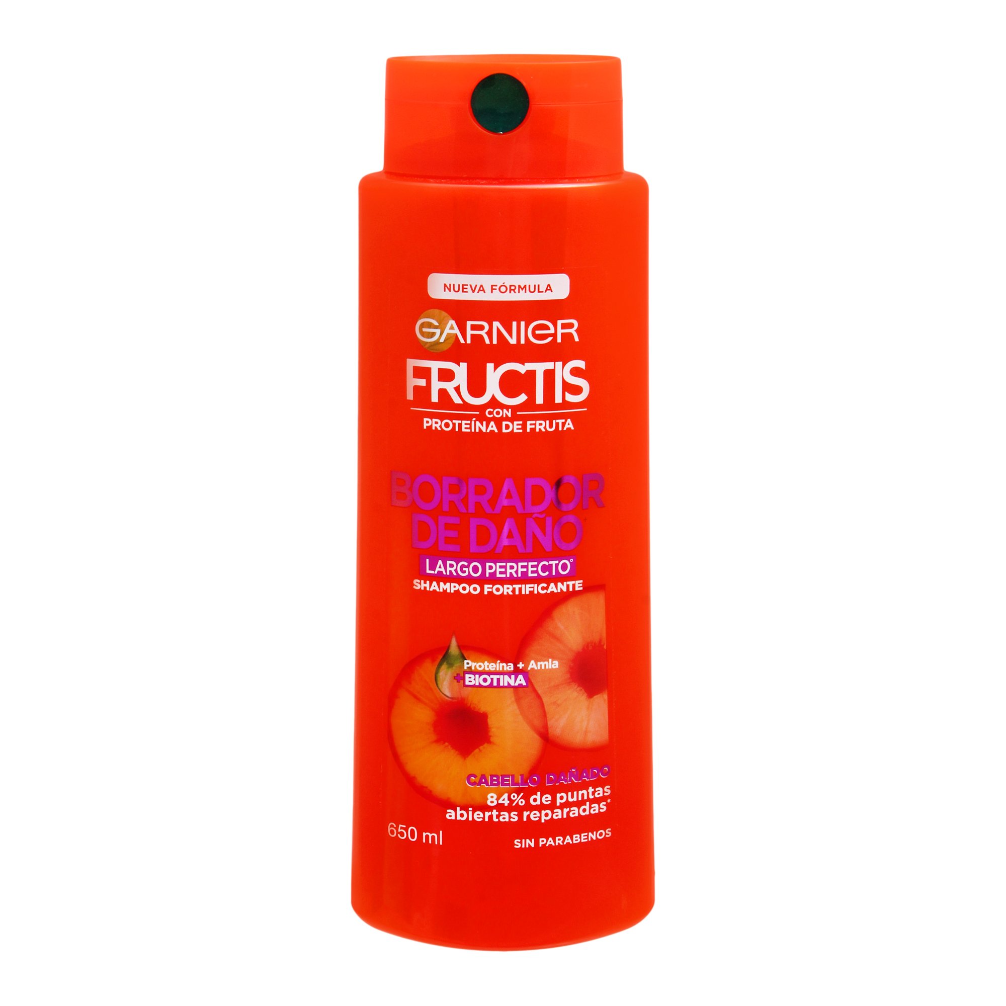 Shampoo Garnier Fructis Borrador de Daño Largo Perfecto 650 ml | DelSol