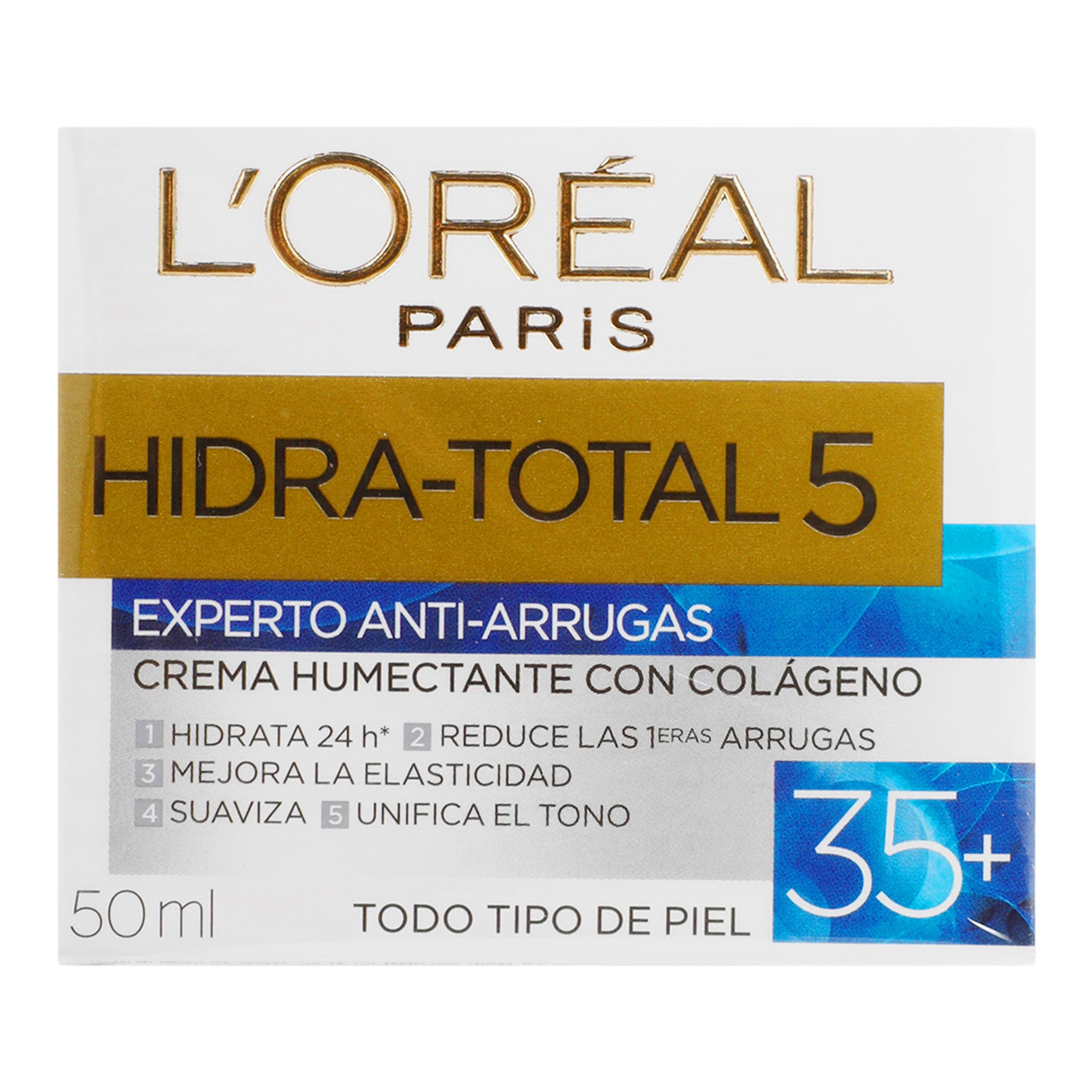 Crema Humectante L’Oréal Hidra Total 5 Experto Antiarrugas con Colágeno ...