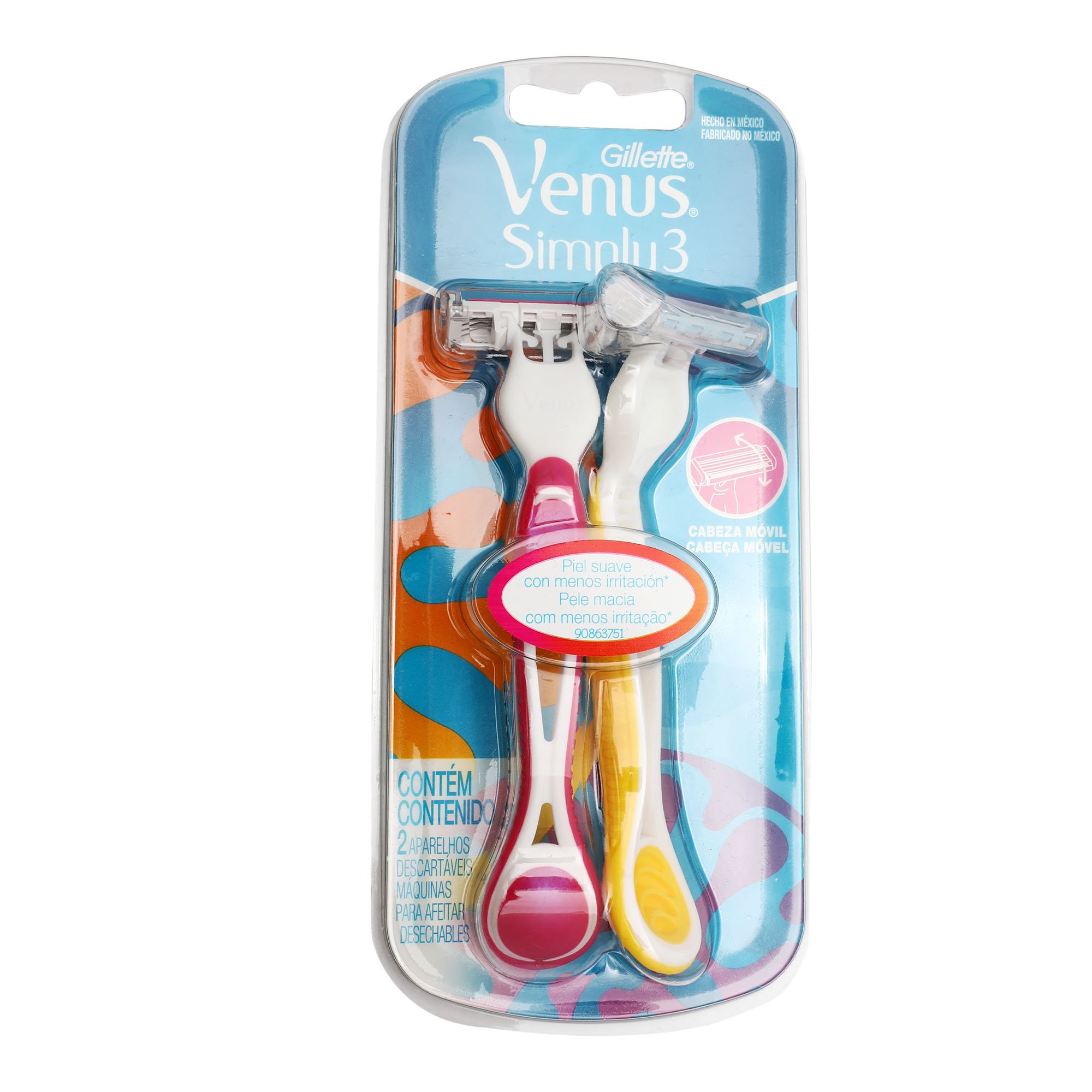 Rastrillo Desechable Gillette Venus Simply 3 2 Piezas | DelSol