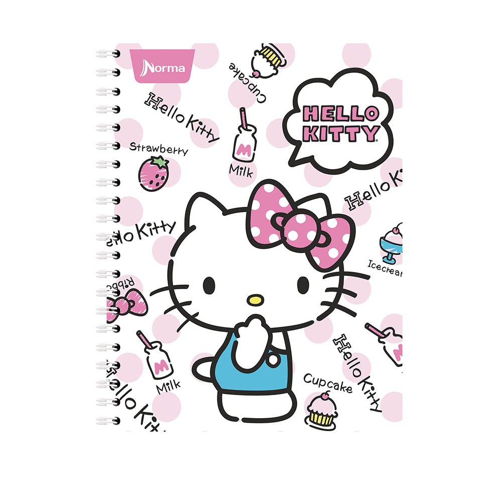 Cuaderno Profesional Norma Hello Kitty Cuadro Grande 100 Hojas | DelSol