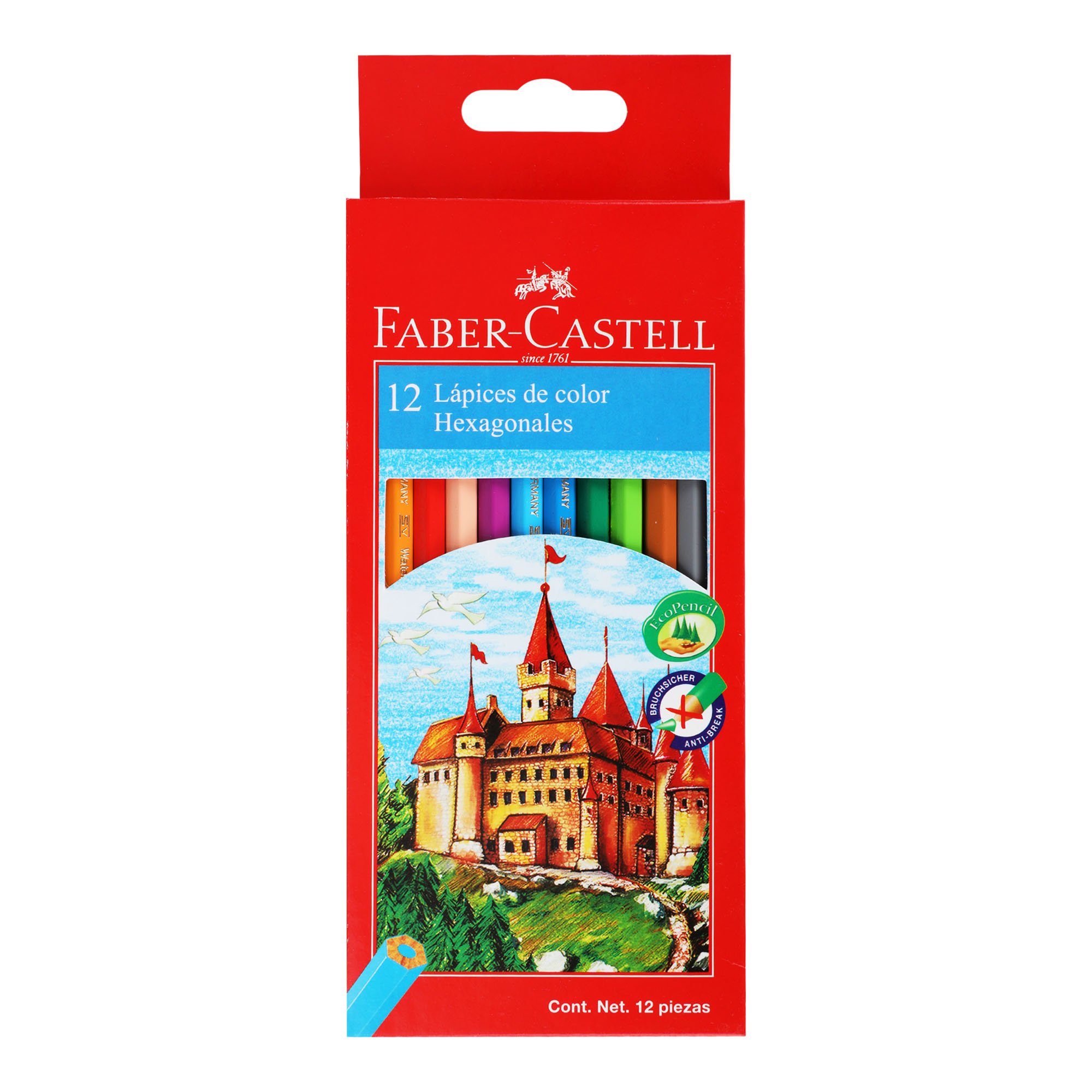 Lápices de Colores Faber Castell Hexagonales 12 Piezas | DelSol