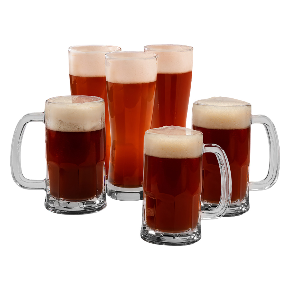 Set de Vasos Cerveceros Crisa 6 Piezas | DelSol