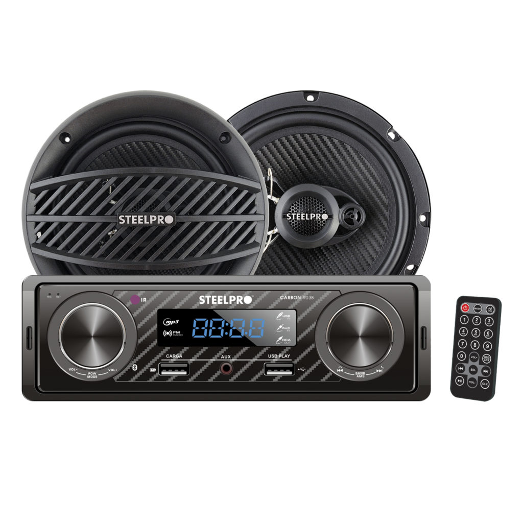 Autoestéreo Steelpro CARBON 9300B | DelSol
