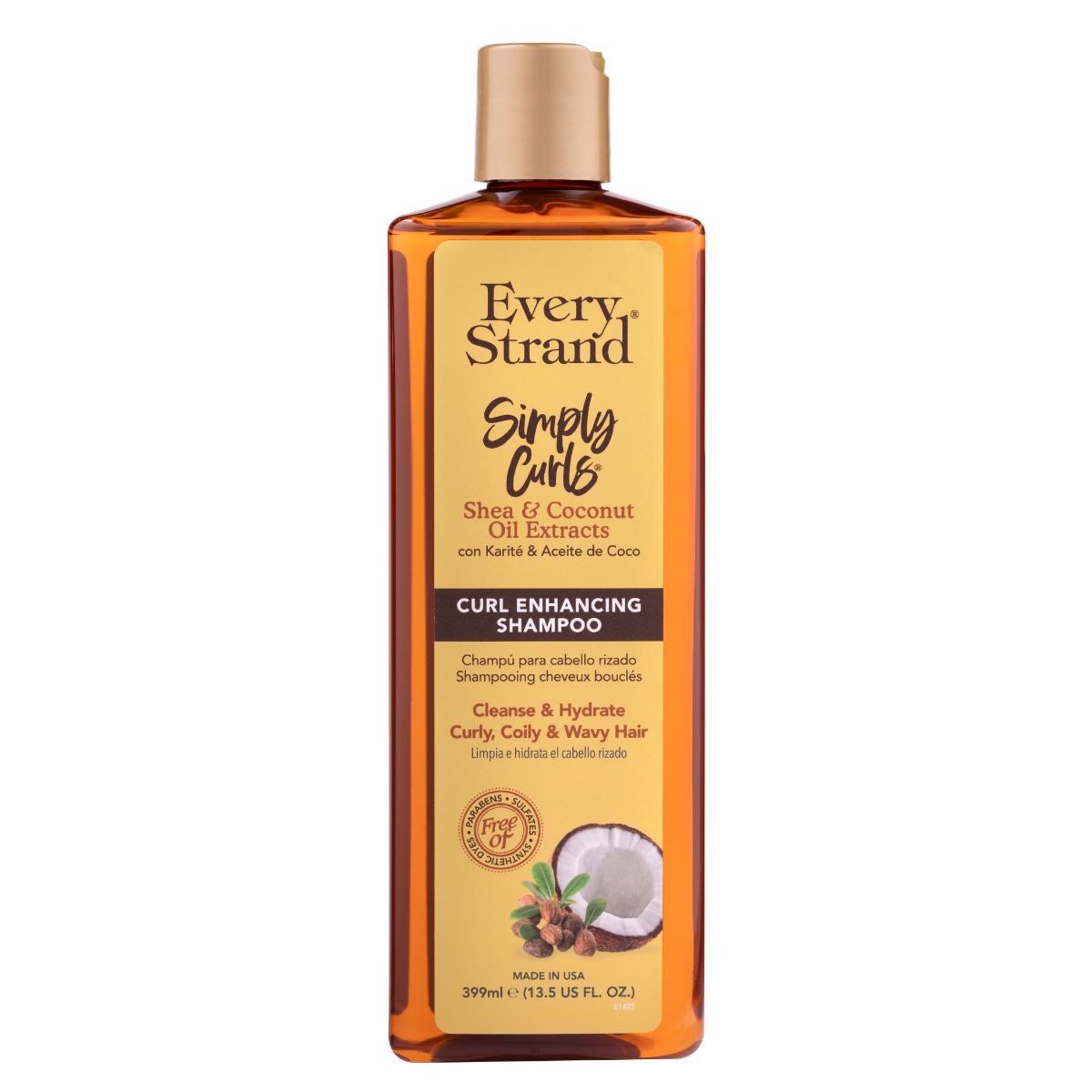 Shampoo para Rizos Every Strand Hidratación Profunda Karité y Aciete de ...