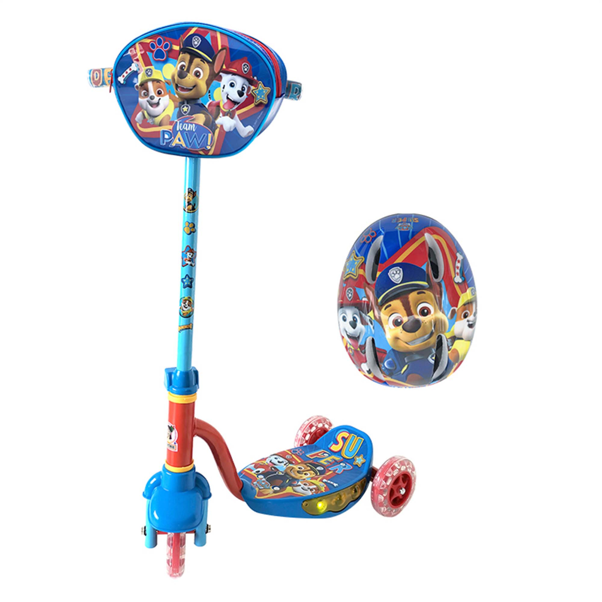 Scooter Paw Patrol Apache con Casco Flying Wheel | DelSol