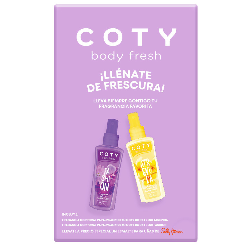 Kit Coty Body Fresh Fragancias Corporales Fashion y Atrevida | DelSol