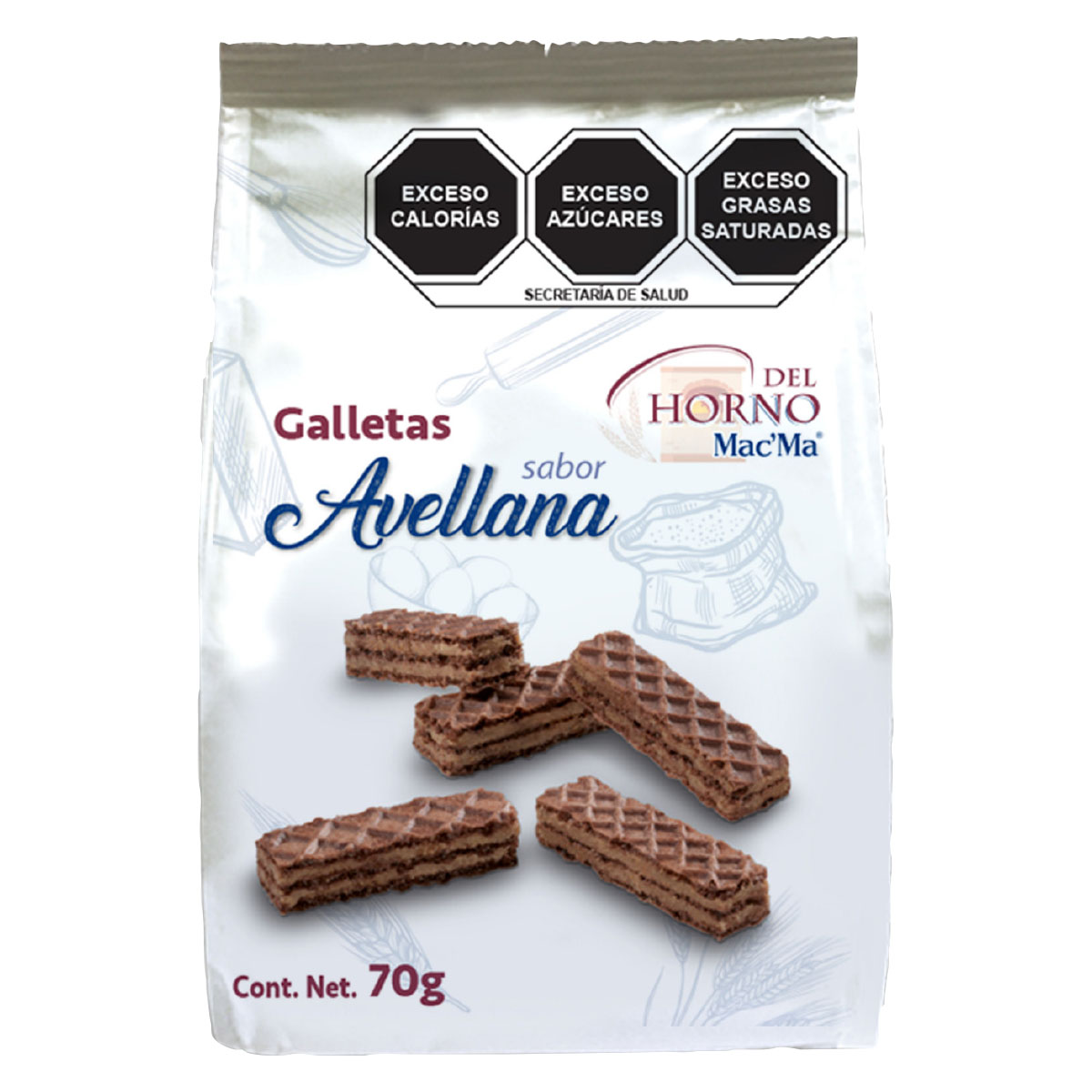 Galletas Mac'Ma del Horno Avellana 70 g | DelSol