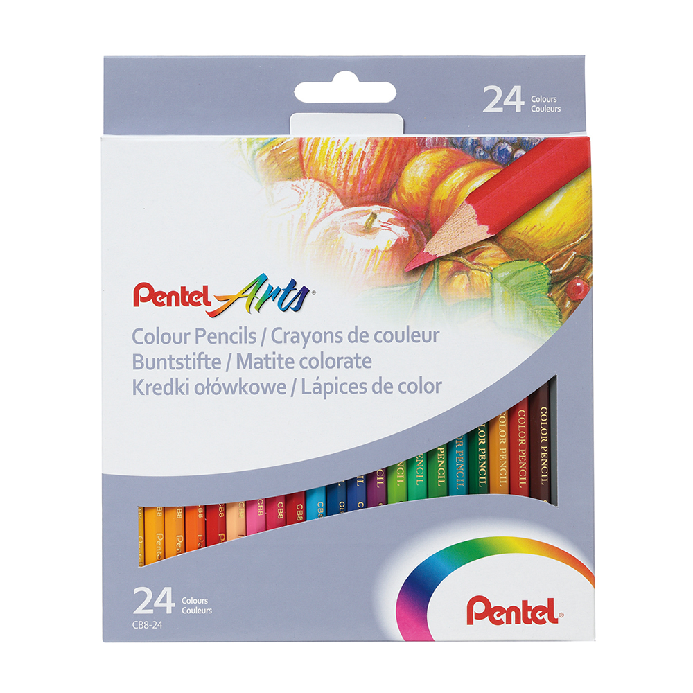 Lápices De Colores Pentel Arts 24 Piezas | DelSol