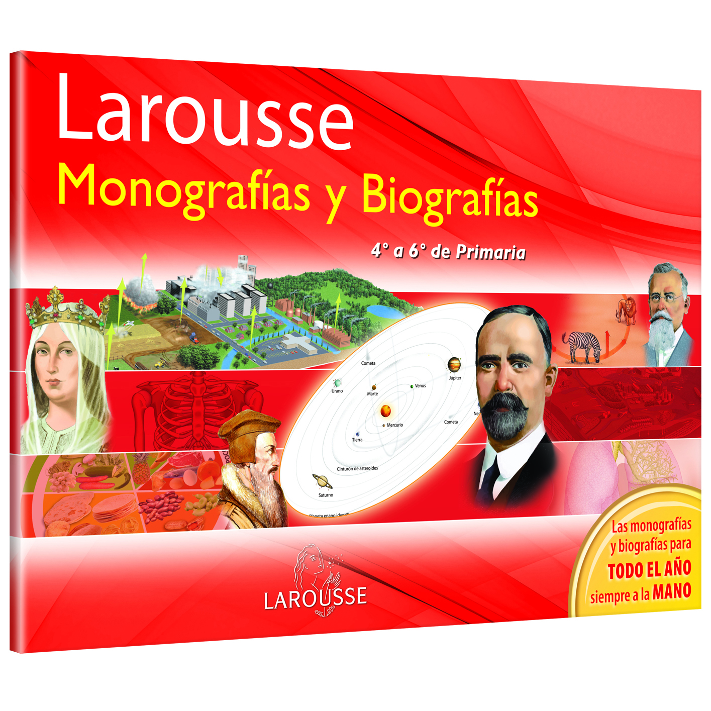 Libro de Monografías y Biografías Larousse 4to a 6to de Primaria | DelSol