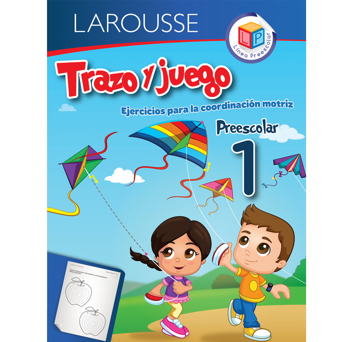 Libro Trazo y Juego Larousse 1ro de Preescolar 80 Páginas | DelSol