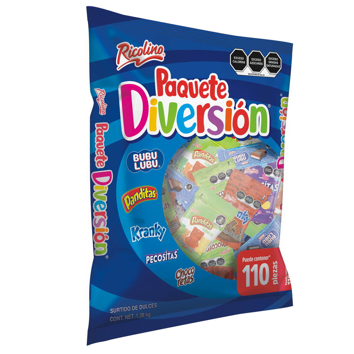 Surtido de Dulces Ricolino Paquete Diversión 110 Piezas | DelSol