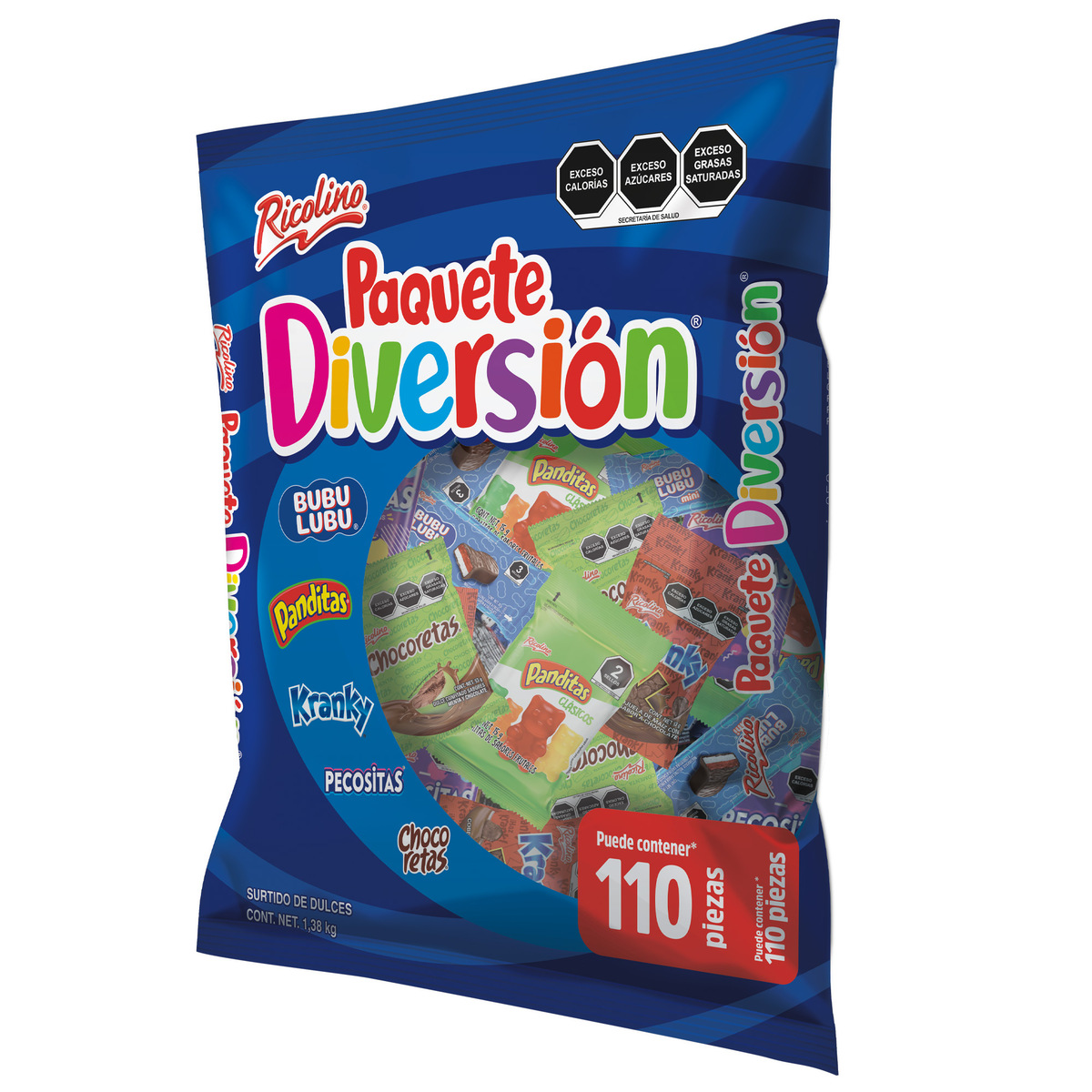 Surtido de Dulces Ricolino Paquete Diversión 110 Piezas | DelSol
