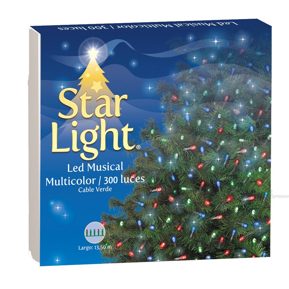 Serie Led Star Light Luz Multicolor 13.50 m | DelSol
