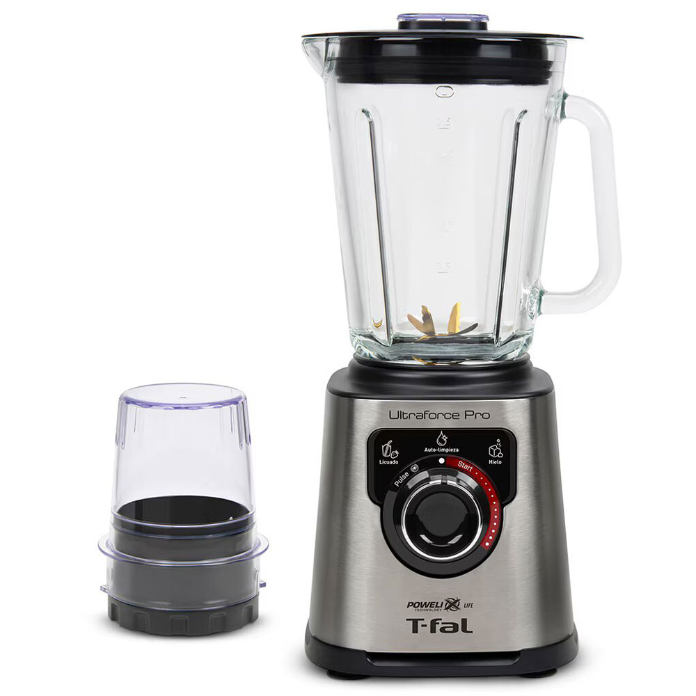 Licuadora T-Fal Ultraforce Pro Inox Tres Velocidades Plateado | DelSol
