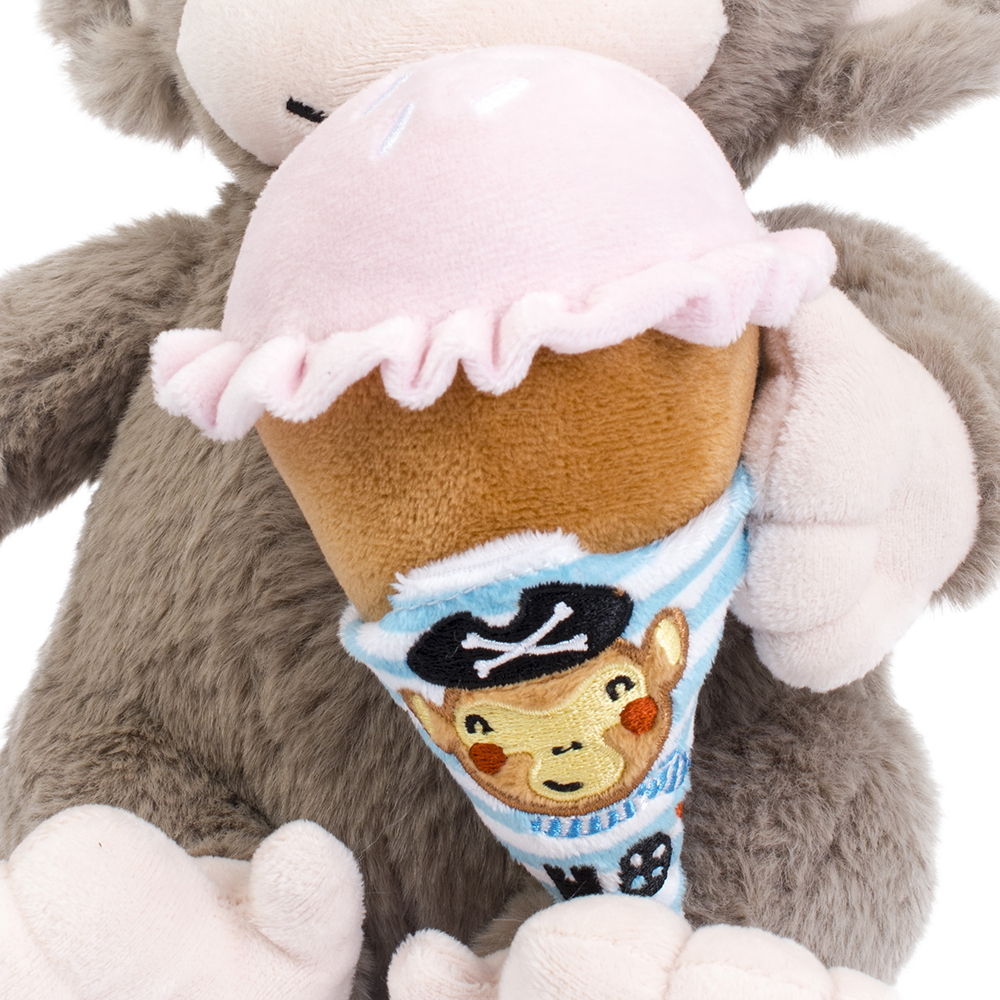 Peluche de Chango con Helado Pelusos 26 cm | DelSol