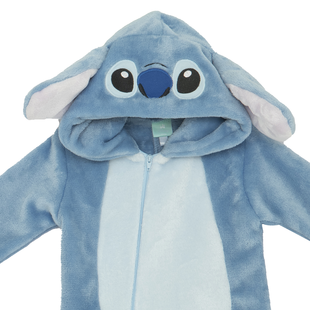 Mameluco Disney Bebé Con Capucha Diseño Stitch | DelSol