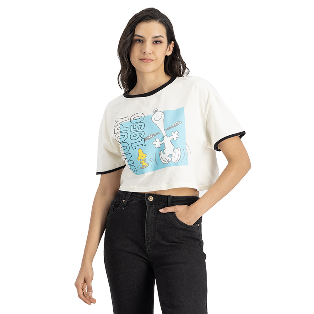 Playera Peanuts Mujer Diseño Snoopy | DelSol