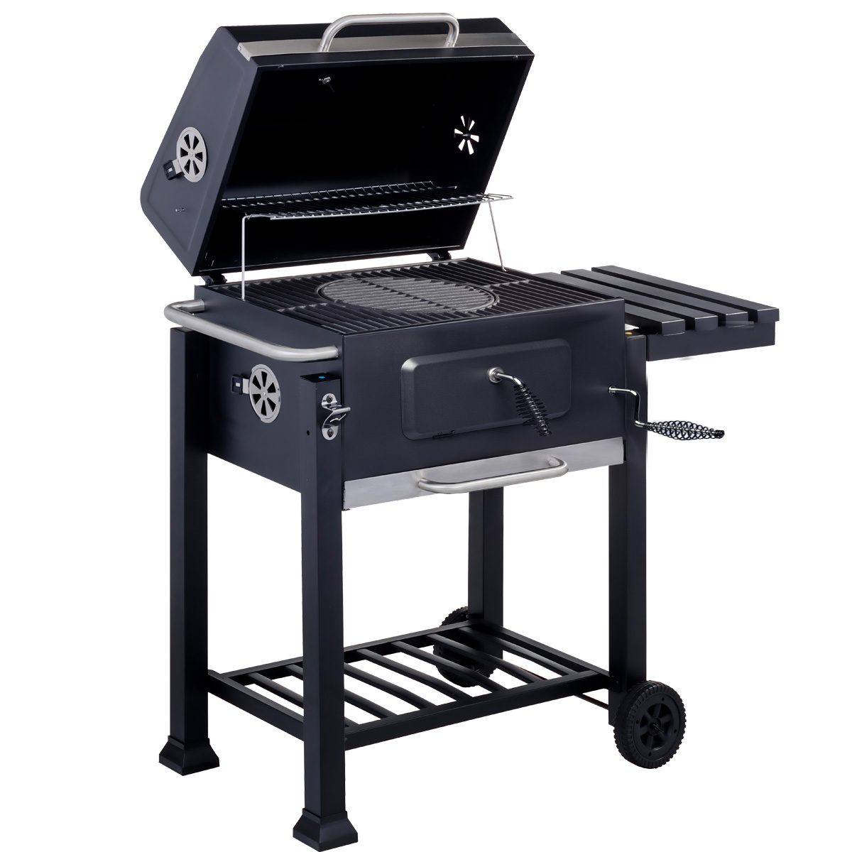 Asador Best Home Acero Inoxidable Negro | DelSol