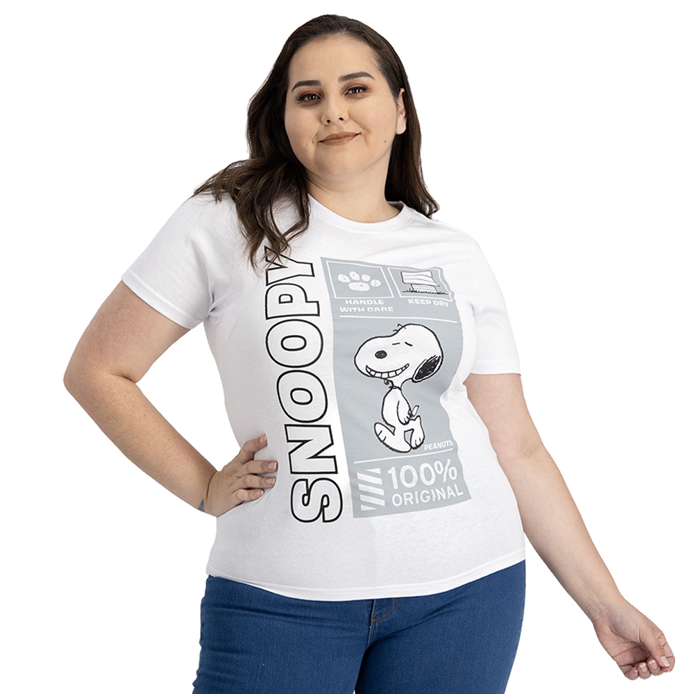 Playera Peanuts Mujer Con Estampado Frontal De Snoopy | DelSol
