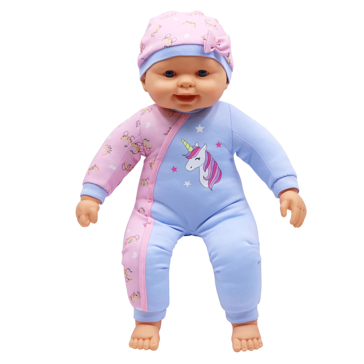 Muñeca Lizett Bebé Abracitos Azul con Rosa | DelSol