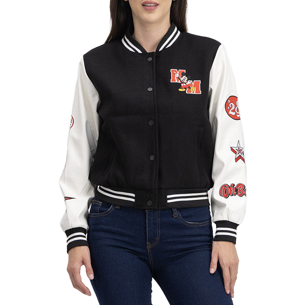 Chamarra Tipo Bomber Disney Mujer Diseño Mickey Mouse | DelSol