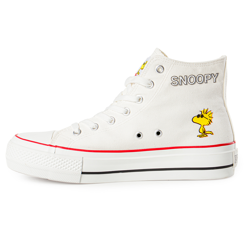 Tenis Peanuts Mujer Estampado Lateral Snoopy | DelSol