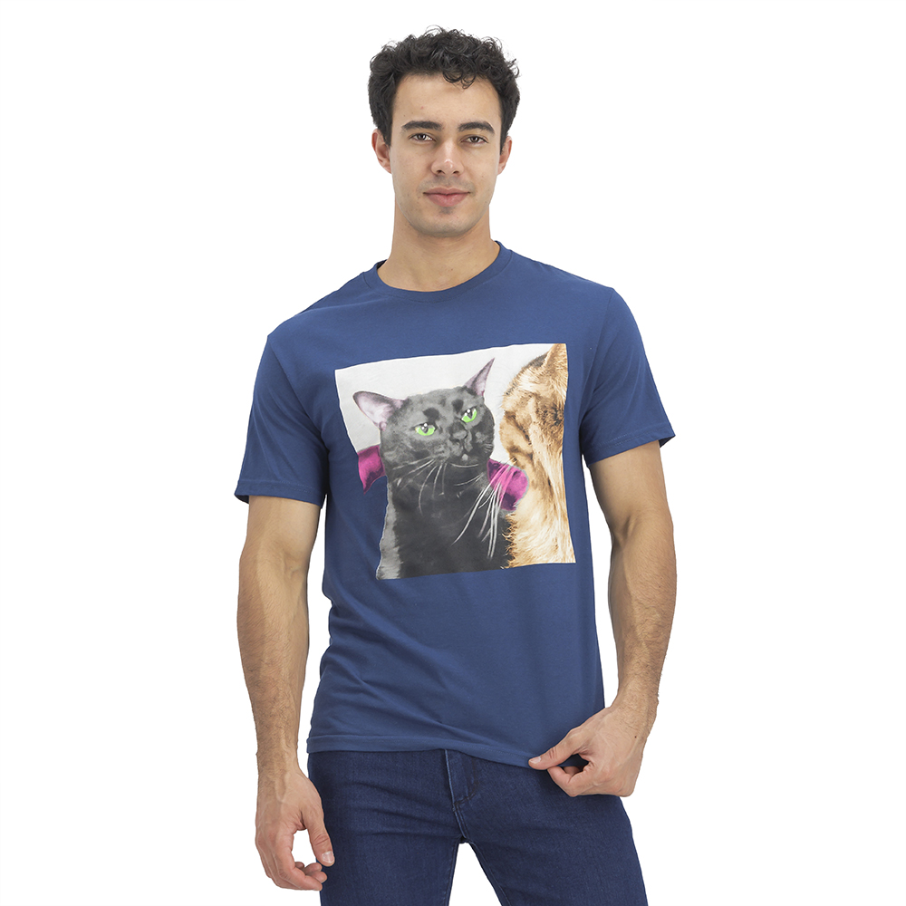 Playera Hummo Hombre Estampado Gatos | DelSol