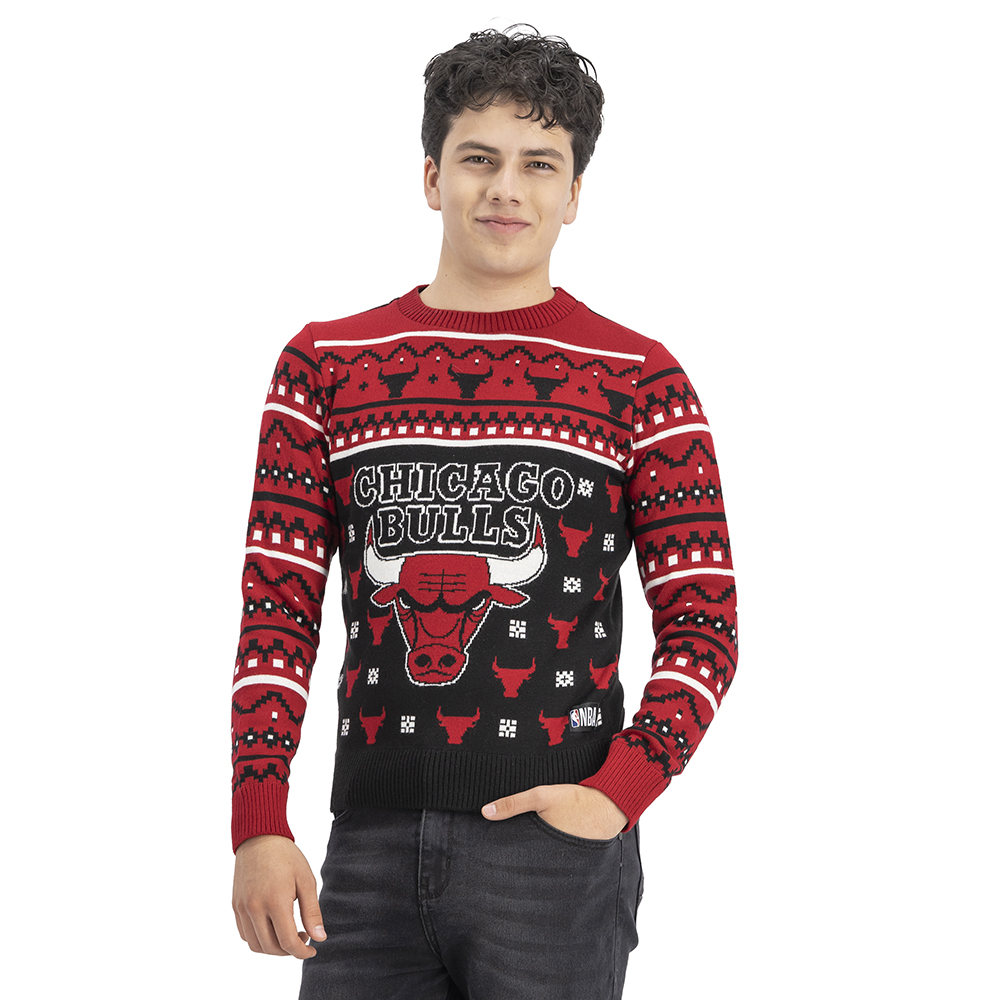Suéter Navideño Deportivo Hombre Juvenil Diseño Chicago Bulls | DelSol