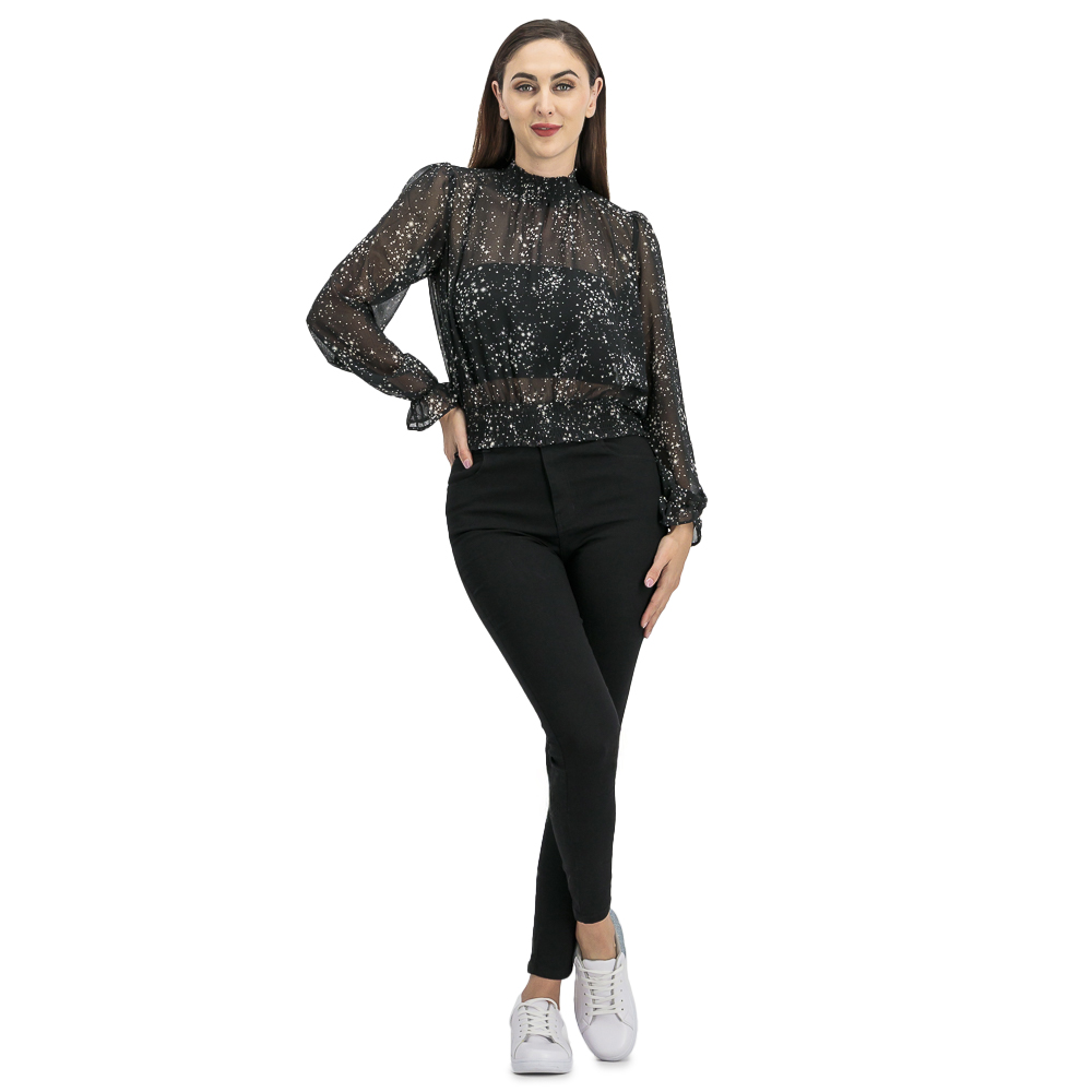 Blusa Transparente Mujer Full Print Mxstaza | DelSol