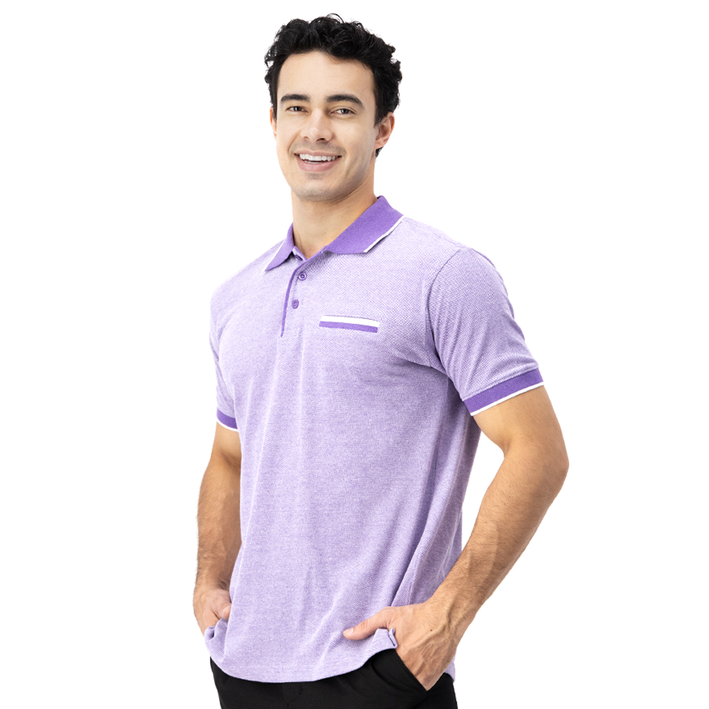 Playera Hummo Tipo Polo Hombre Bolsa En Pecho Simulada | DelSol