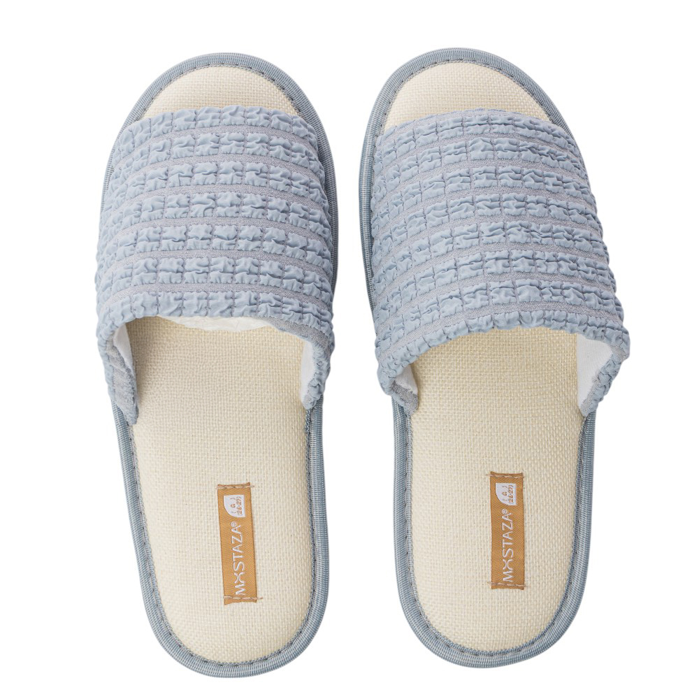 Pantufla Mujer Con Textura Azul Mxstaza | DelSol
