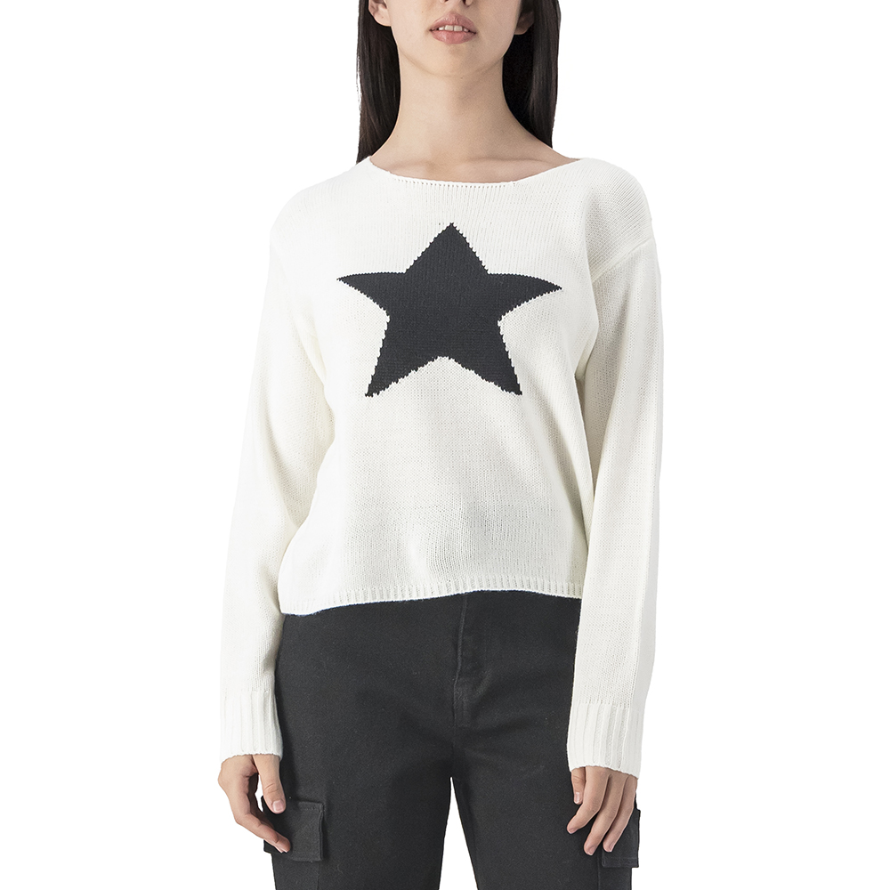 Suéter Red Sky Mujer Diseño Frontal Estrella | DelSol